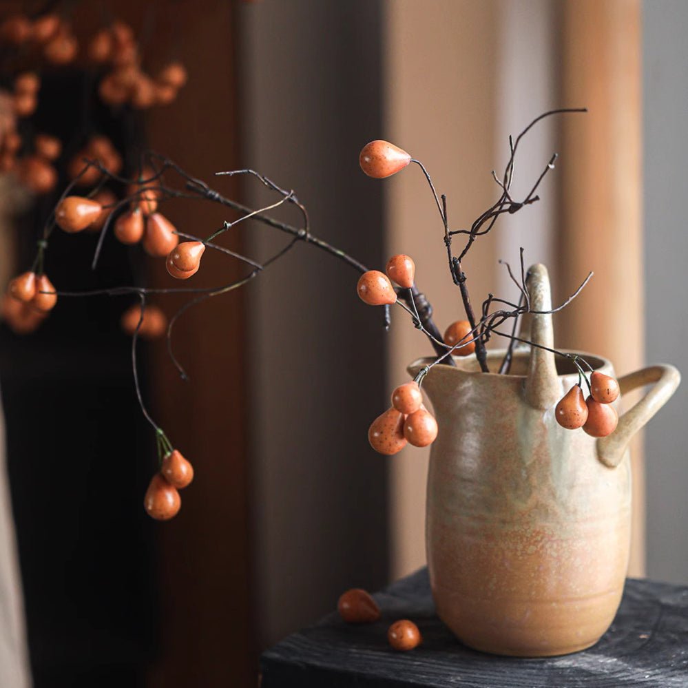 Faux Orange Gourd Stem 30.7" Tall – RusticReach