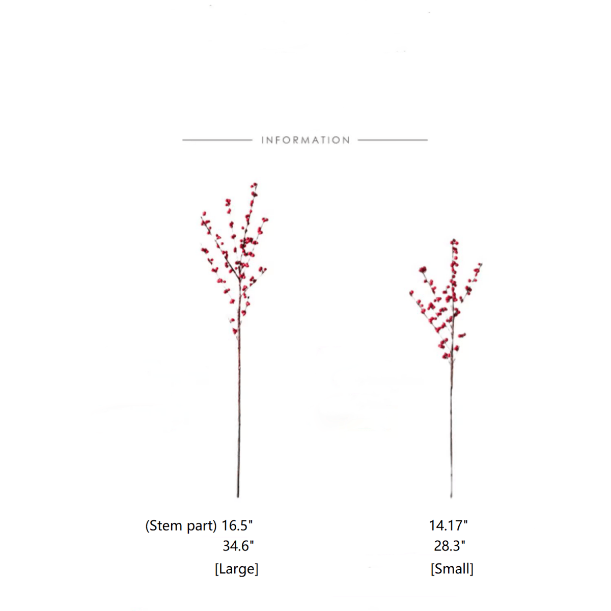 Faux Red Winterberry Stem – RusticReach