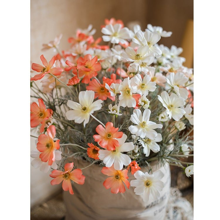 Silk Cosmos Stem in Orange or White 24" Tall – RusticReach