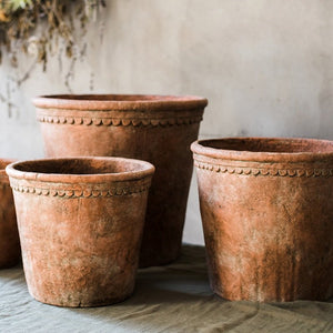 Large Terracotta Red Concrete Planter Pot – RusticReach