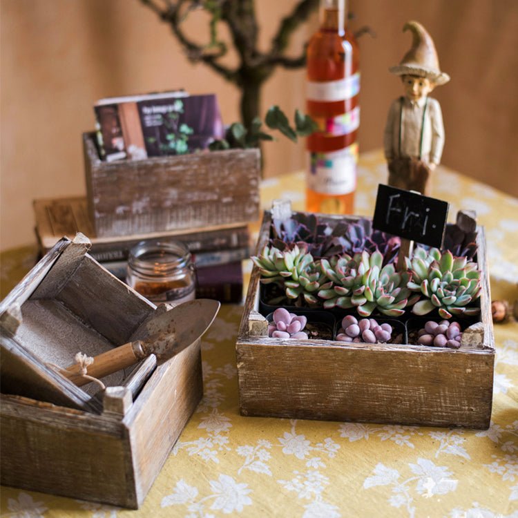 Square Solid Wood Table Box Set of 3 – RusticReach