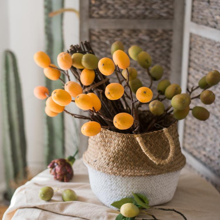 Artificial Fruit Pipa Fruit Stem 26" Tall Silk Plant – RusticReach