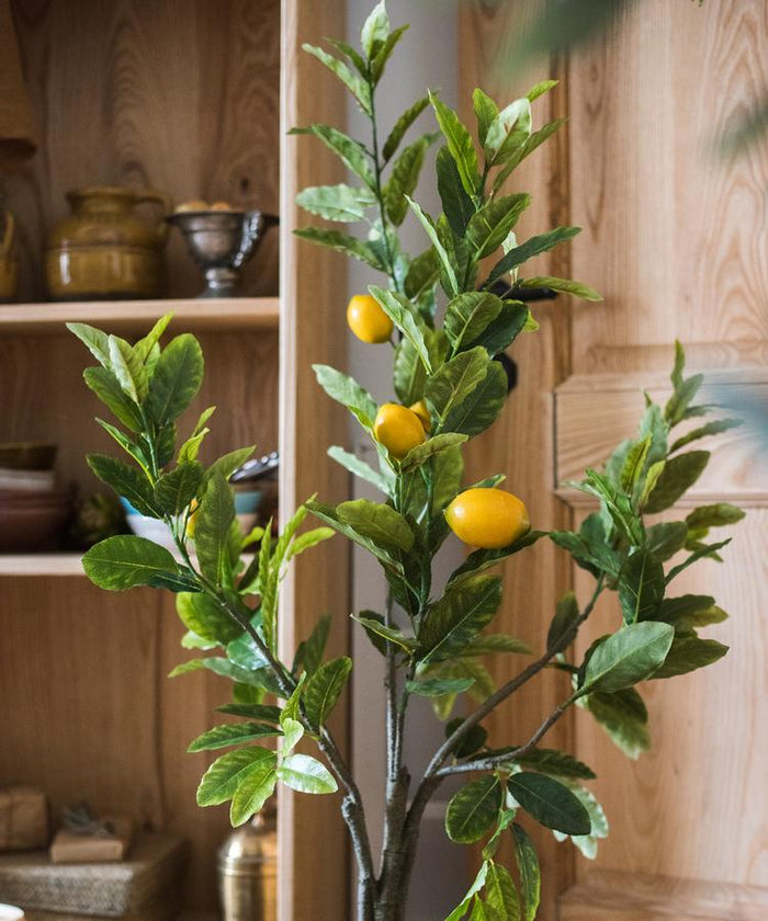 Artificial Lemon Tree In Pot – RusticReach