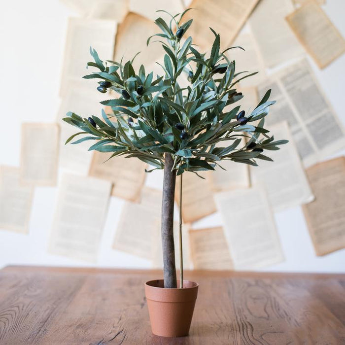 Artificial Small Olive Tree 24" Tall Faux – RusticReach