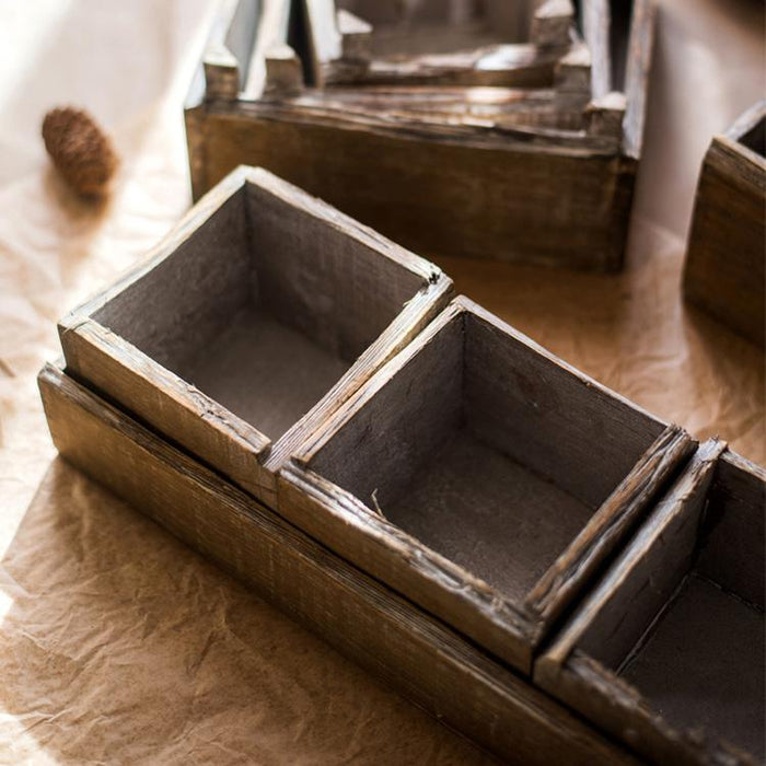 Four Piece Solid Wood Table Box Set – RusticReach